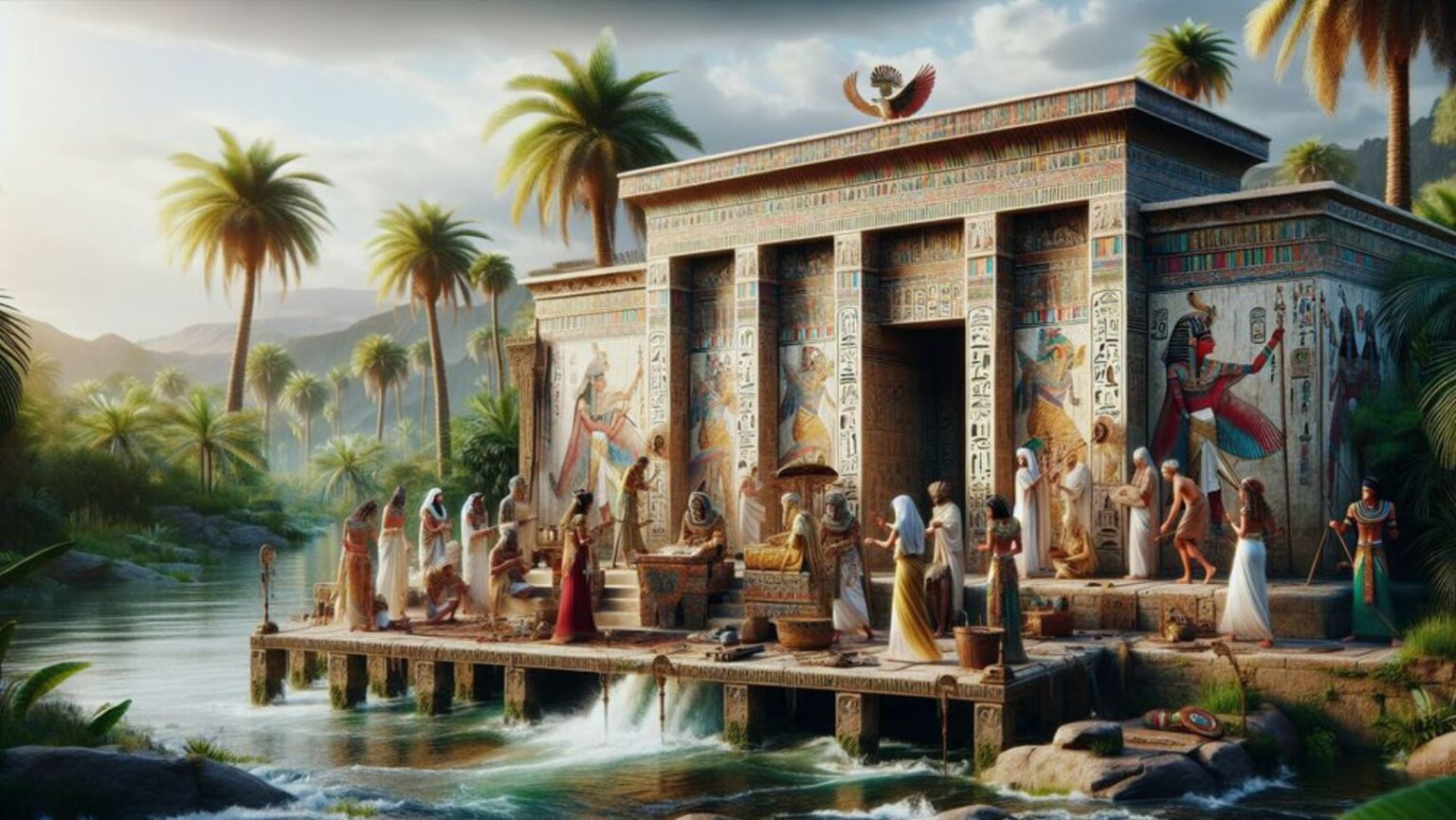 Nun the Primordial Waters of Egyptian | AncientPedia