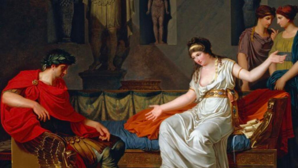 Cleopatra and Julius Caesar | AncientPedia