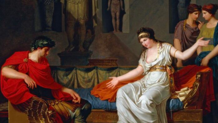 Cleopatra and Julius Caesar | AncientPedia